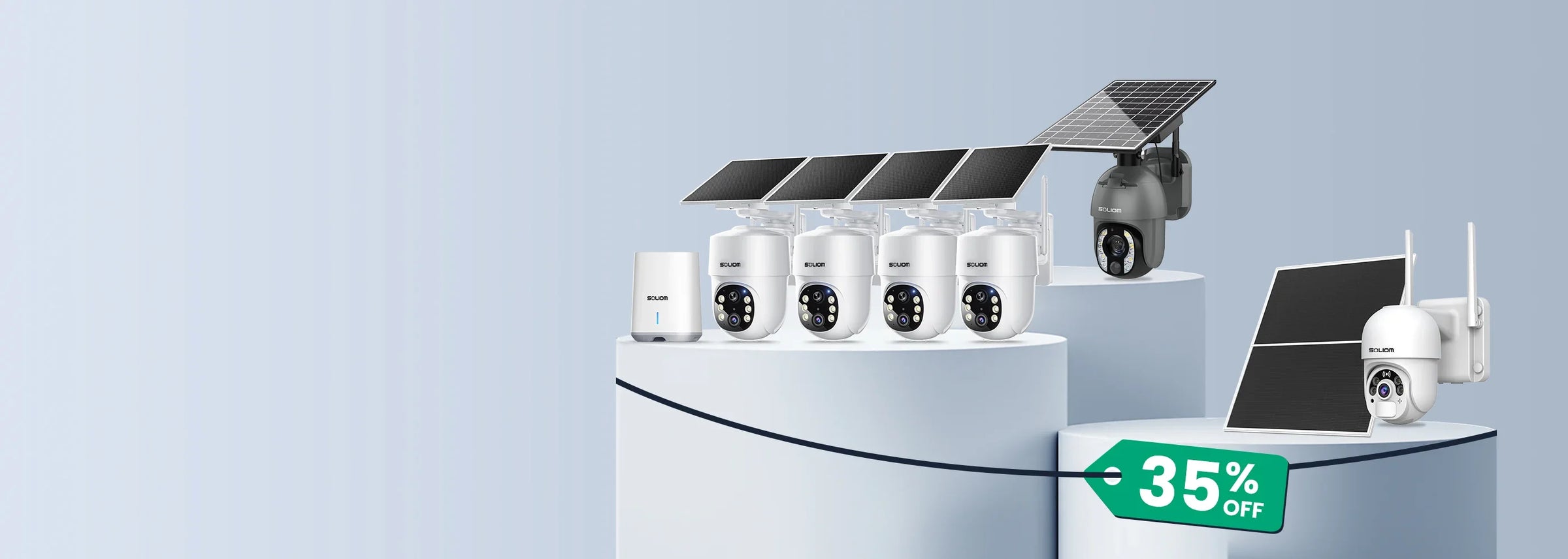 Soliom Outdoor Wireless Security Cameras and Smart Bird Feeder Cameras