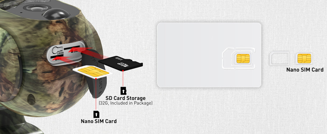 SOLIOM® S50 Solar 4G Cellular Reveal Game Trail Camera, 2K HD Night Vi ...