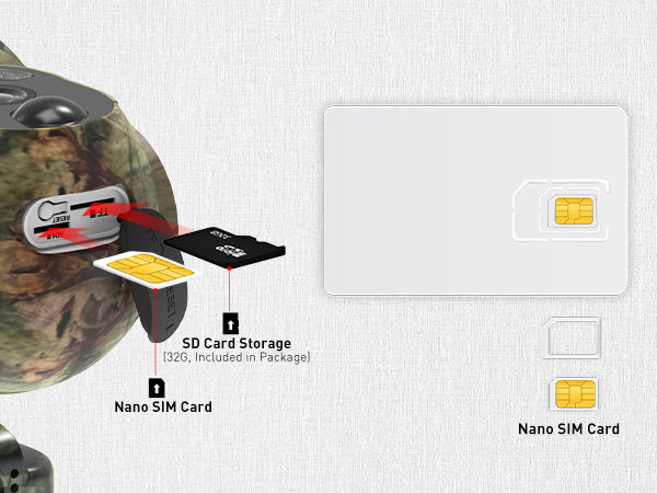 SOLIOM® S50 Solar 4G Cellular Reveal Game Trail Camera, 2K HD Night Vi ...