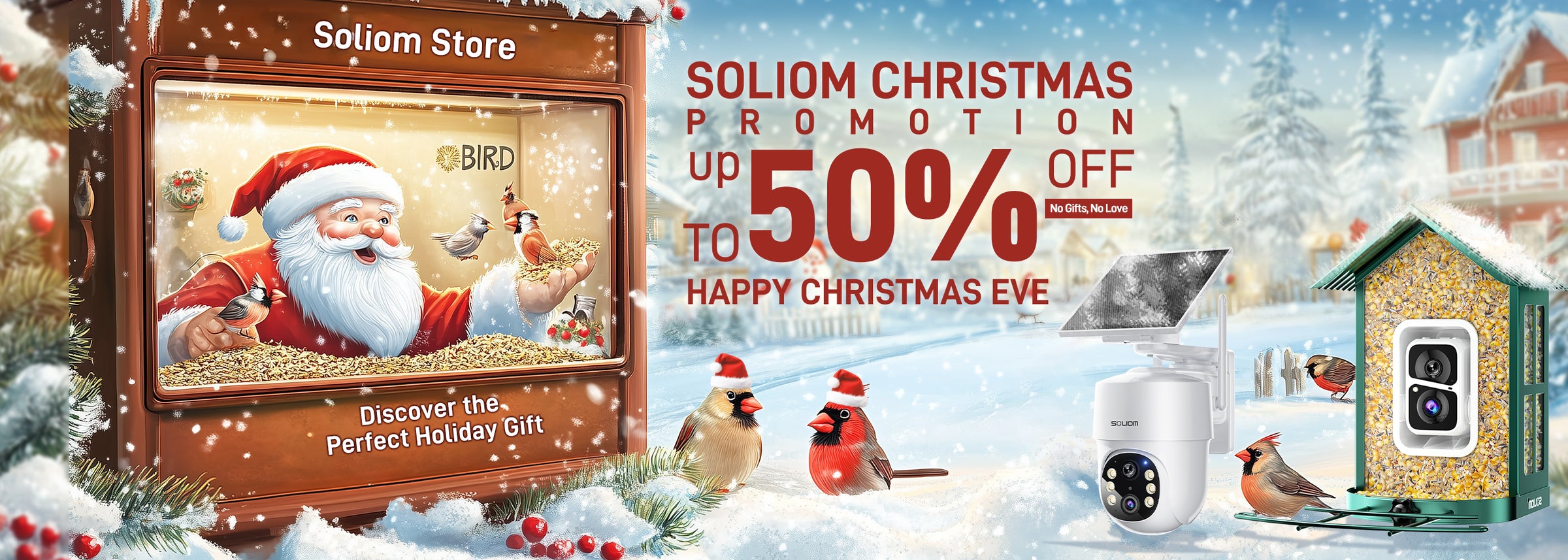 Soliom Outdoor Wireless 4G Security Cameras and Bird Feeder Cameras